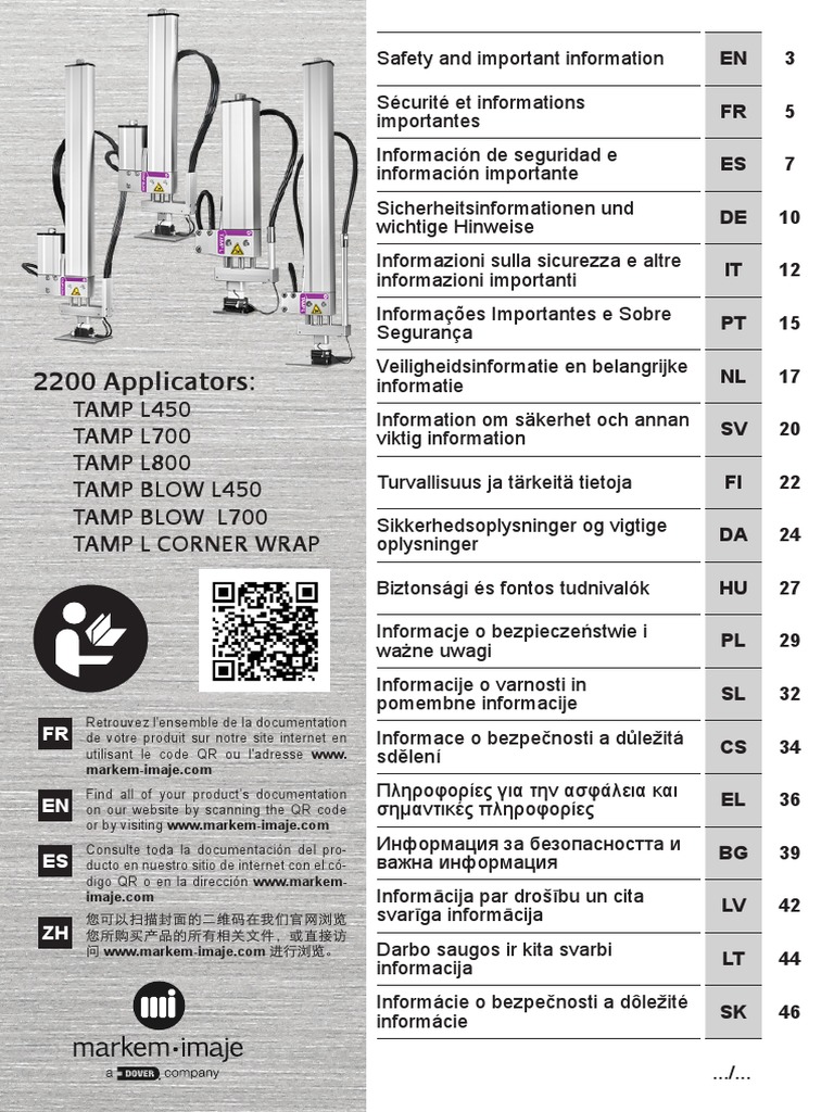 2200 CornerWrap Tamp Safety Manual | Download Free PDF | Safety | Waste ...