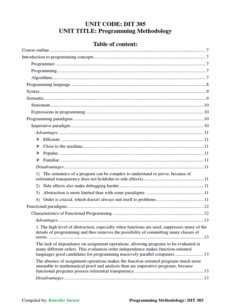 Programming Methodology | PDF | Programming Paradigms | Functional Programming