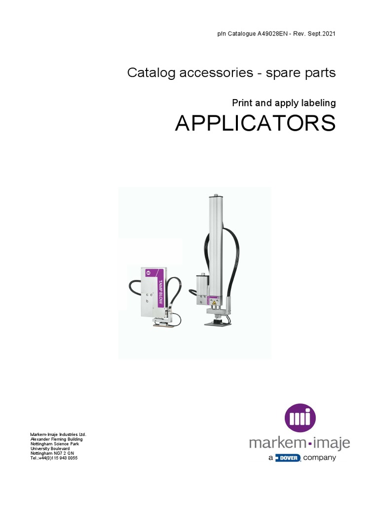 2200 Applicators Catalogue | PDF | Valve | Electrical Connector