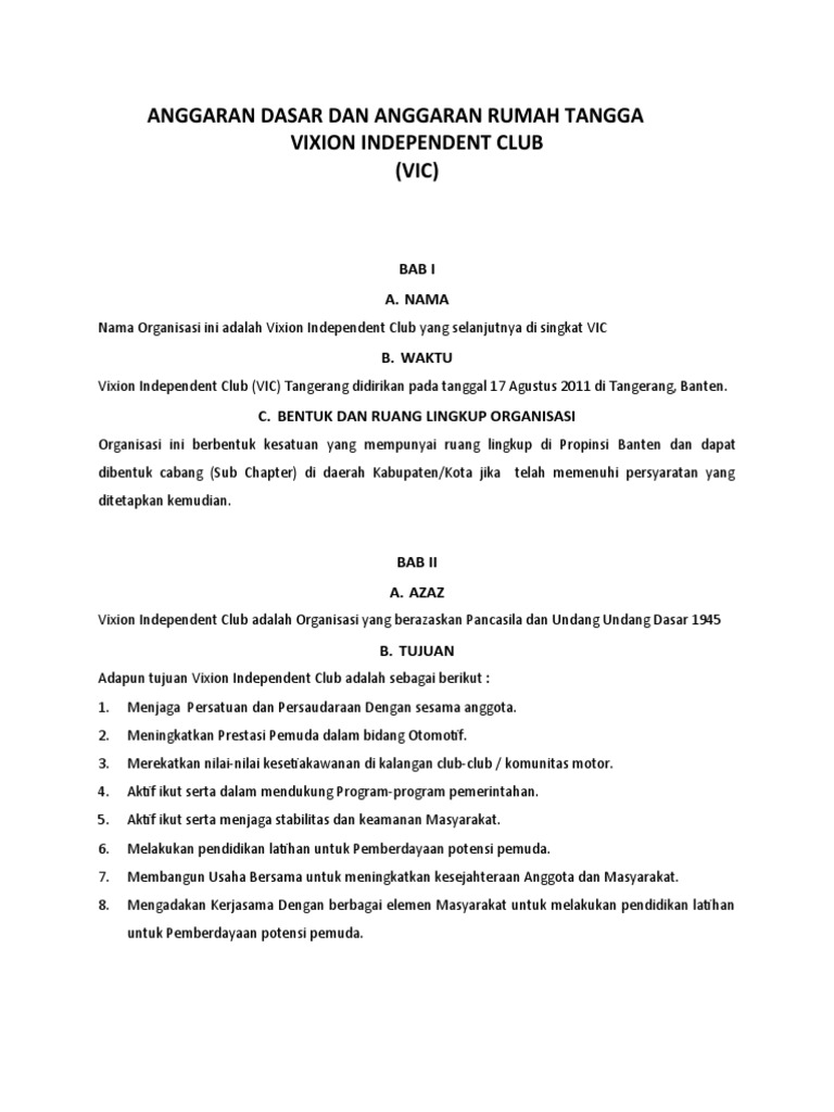 Dokumen - Tips - Contoh Ad Art Club Motor | PDF