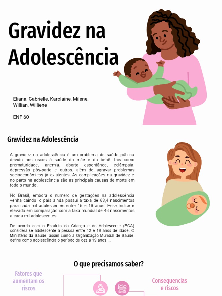 Trabalho Equipe 8 Enf 60 | PDF | Gravidez | Adolescência