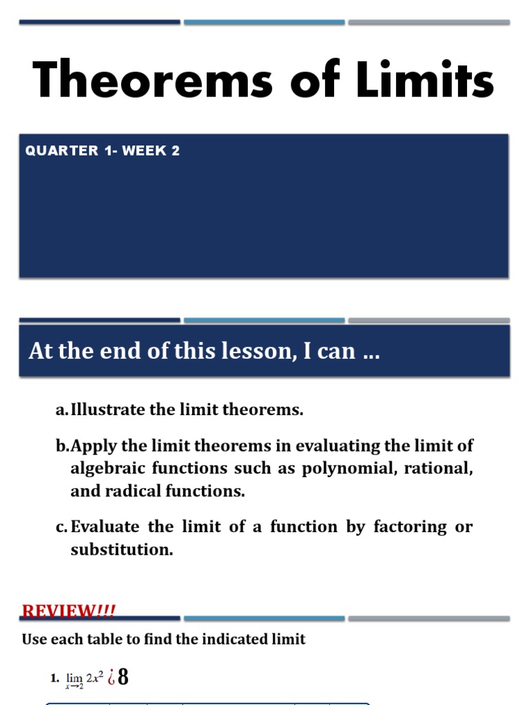 2.theorems On Limits | Download Free PDF | Factorization | Function ...