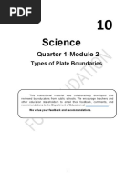 Science 10 First Quarter Module | PDF | Plate Tectonics | Earthquakes