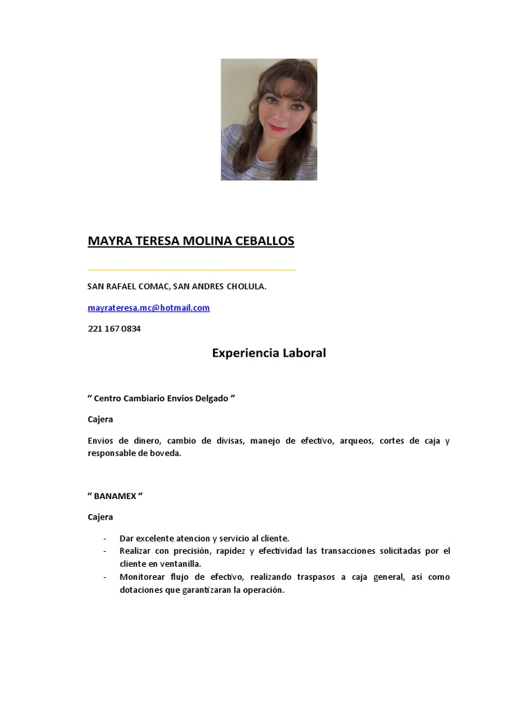 Currículum Mayra | PDF