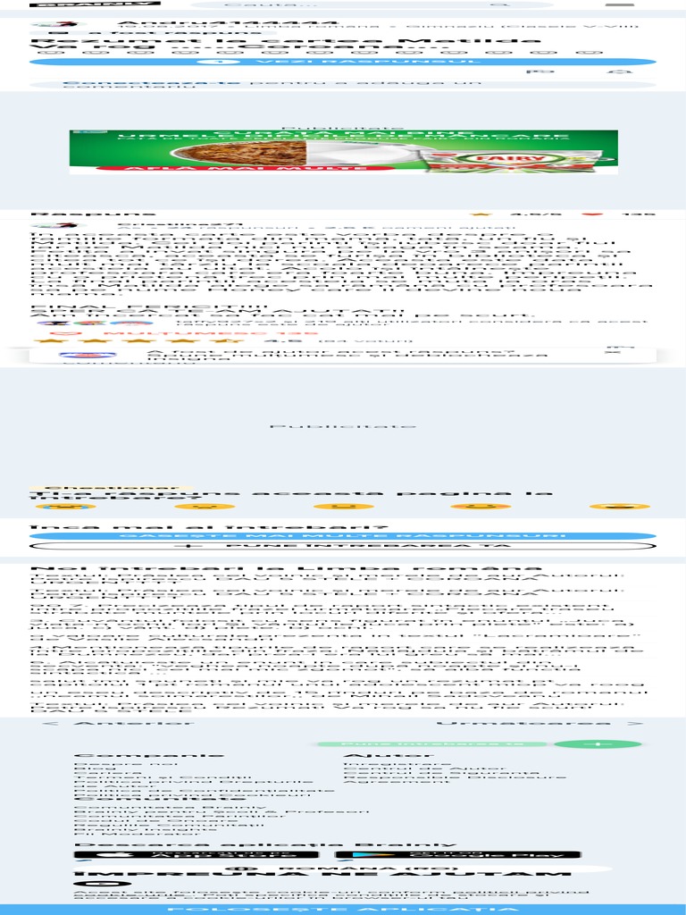 Rezumat La Cartea Matilda Va Rog ...... Coroana... | PDF