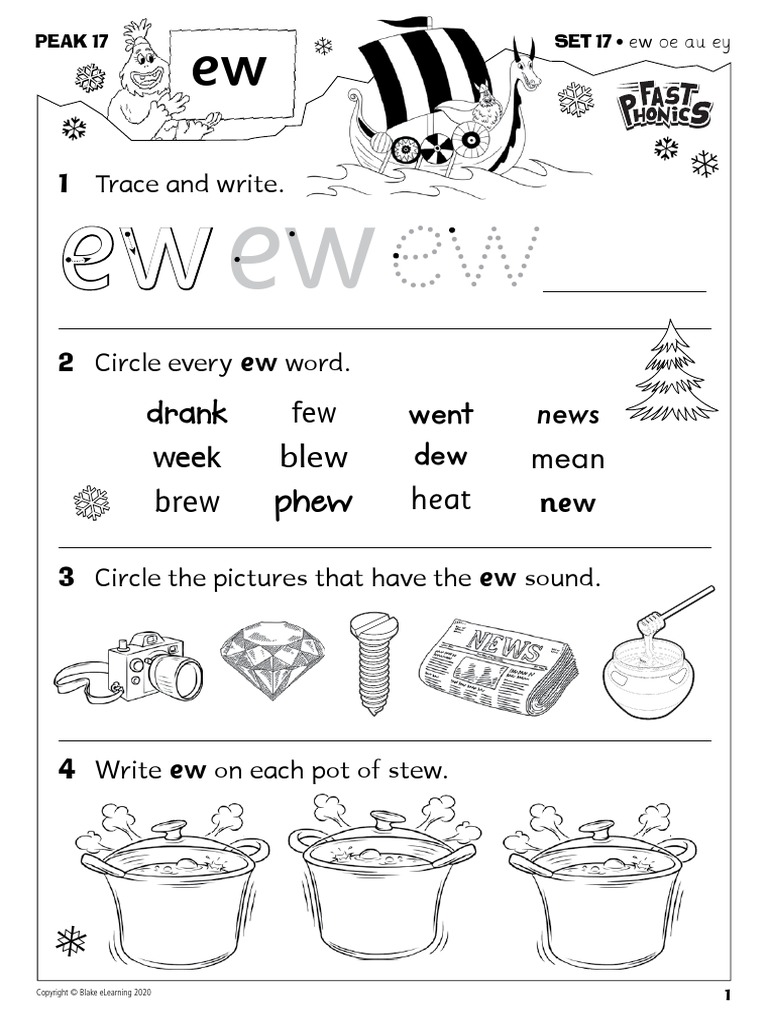 Activity Sheet FP Fast Phonics Worksheets Peak 17 Peak 17 Phonics en-GB ...