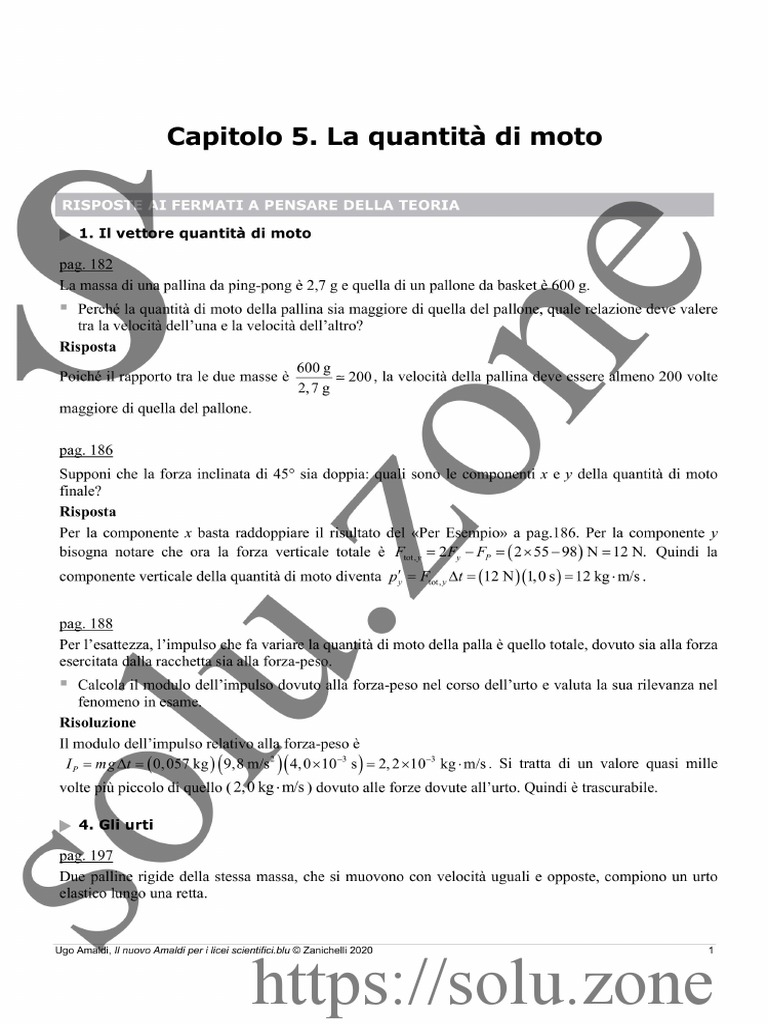 Amaldi Soluzioni Esercizi 93806 c05 | PDF