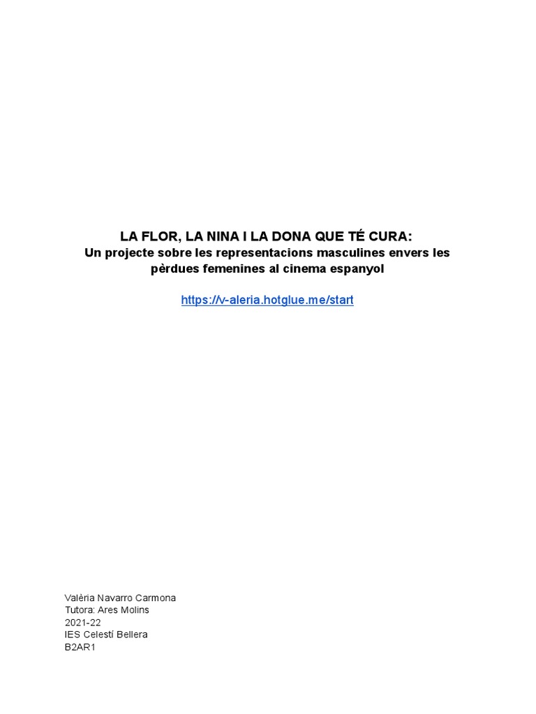 Marc Teòric - La Flor, La Nina I La Dona Que Té Cura | PDF