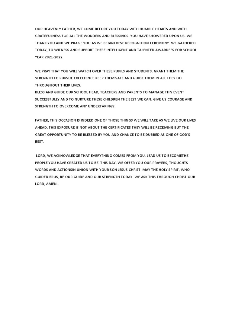 Recognition Prayer | PDF