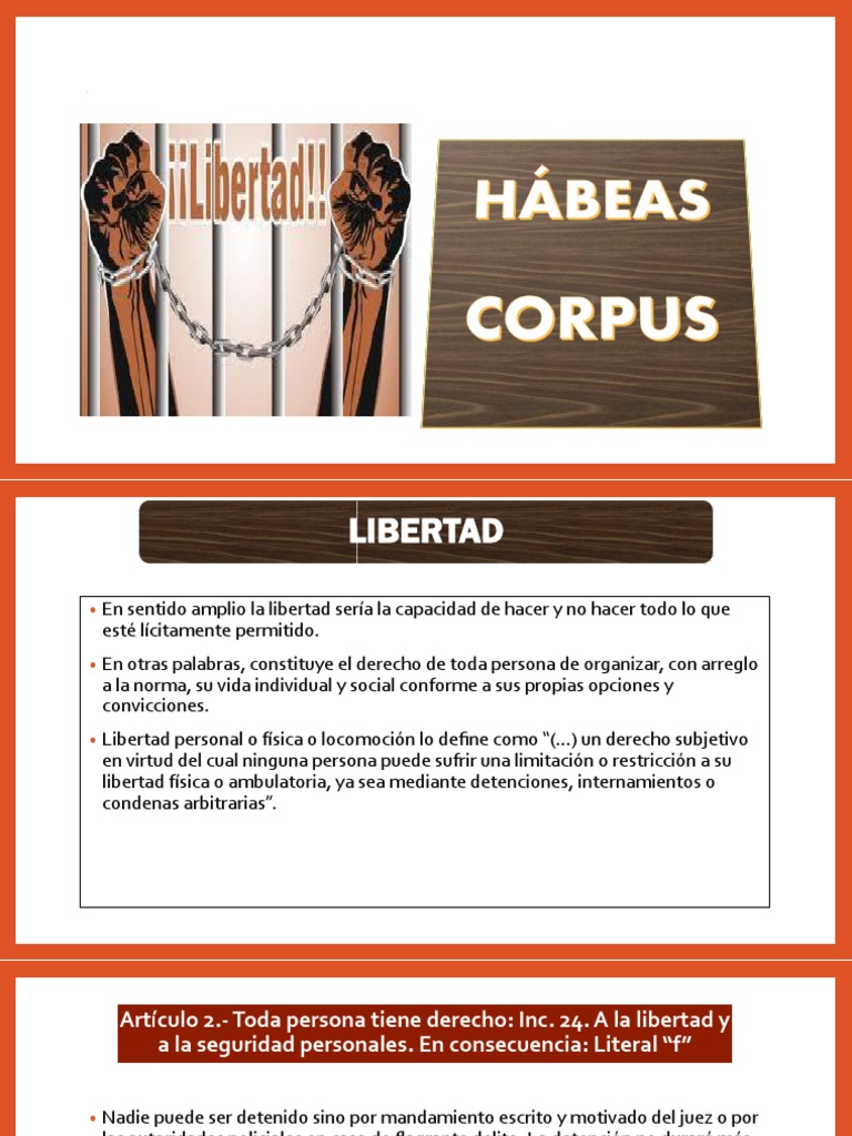 Definición de Habeas Corpus | PDF | Habeas corpus | Derecho Constitucional