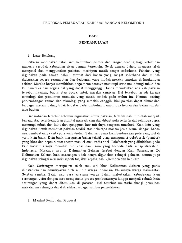 Proposal Projek | PDF