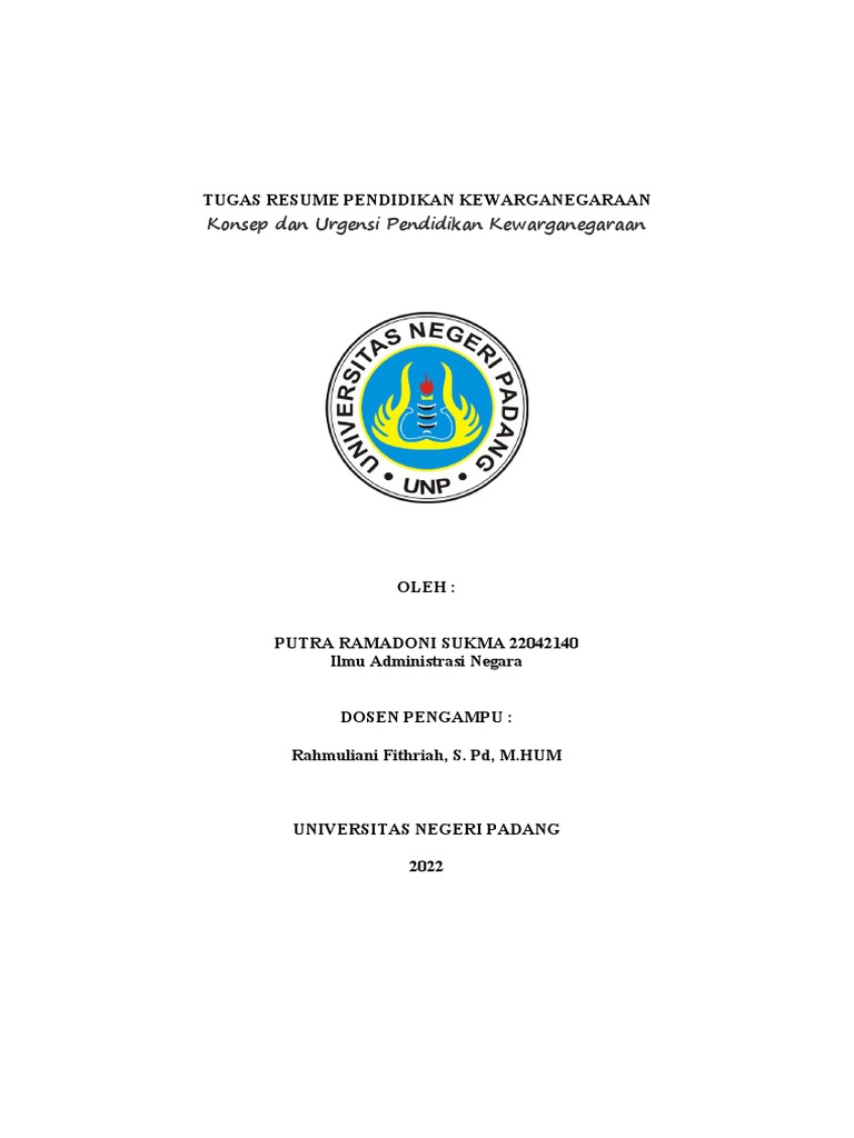 Konsep Dan Urgensi PKN | PDF