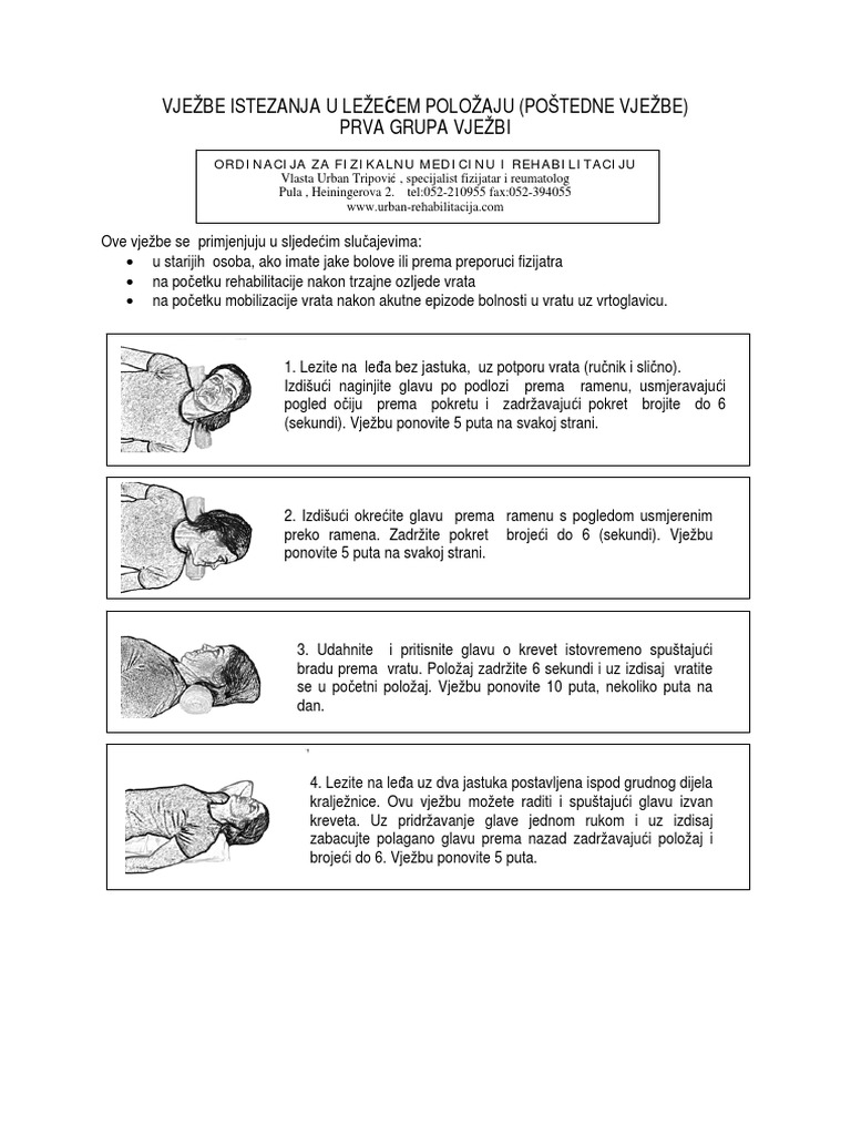 Vjezbe Za Vrat | PDF