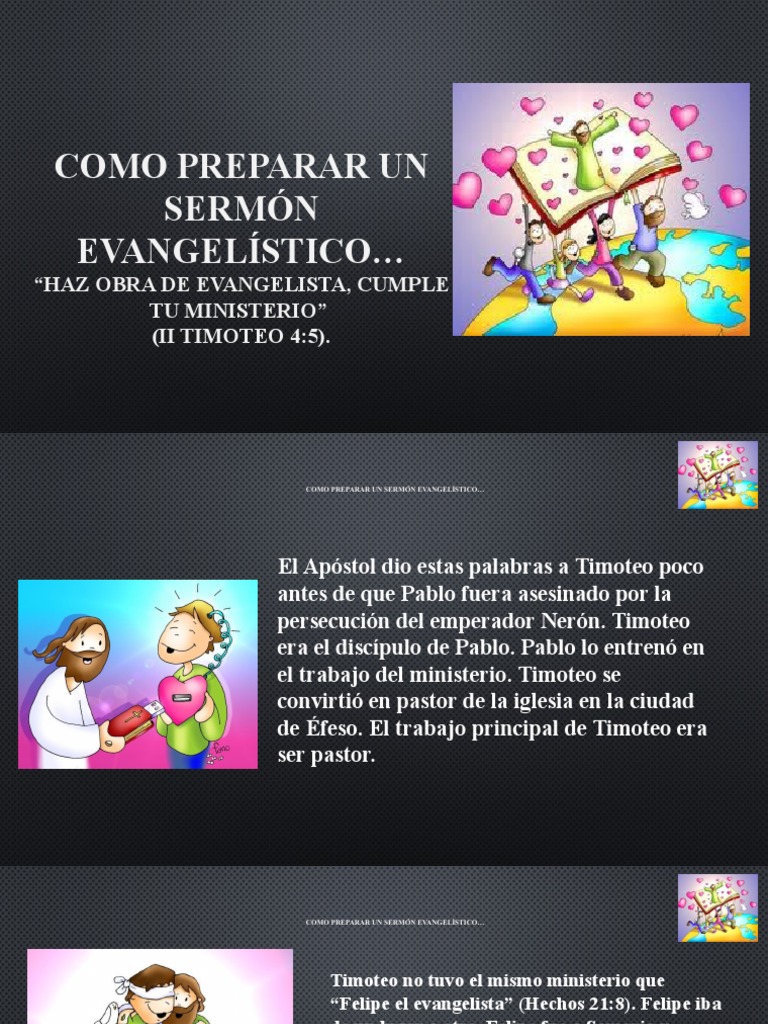 Como Preparar Un Sermón Evangelístico | PDF | Sermón | Evangelios