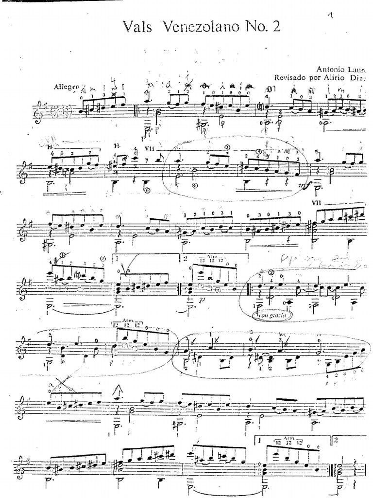 António Lauro - Vals Venezolano No.2 | PDF