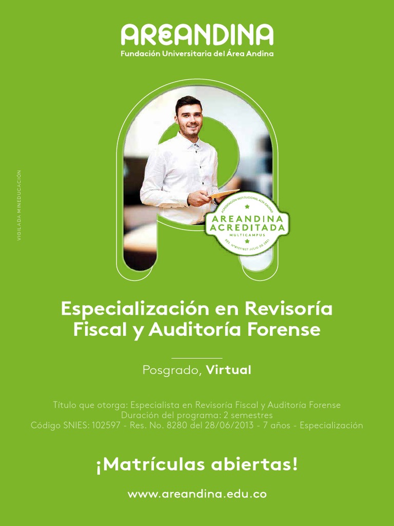 Especialización En Revisoría Fiscal Y Auditoría Forense Pdf