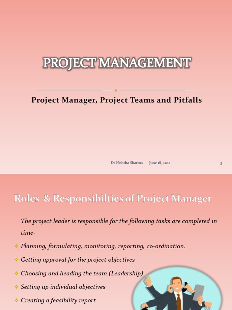 Project Management - Project Team & Pitfalls | PDF | Motivational ...
