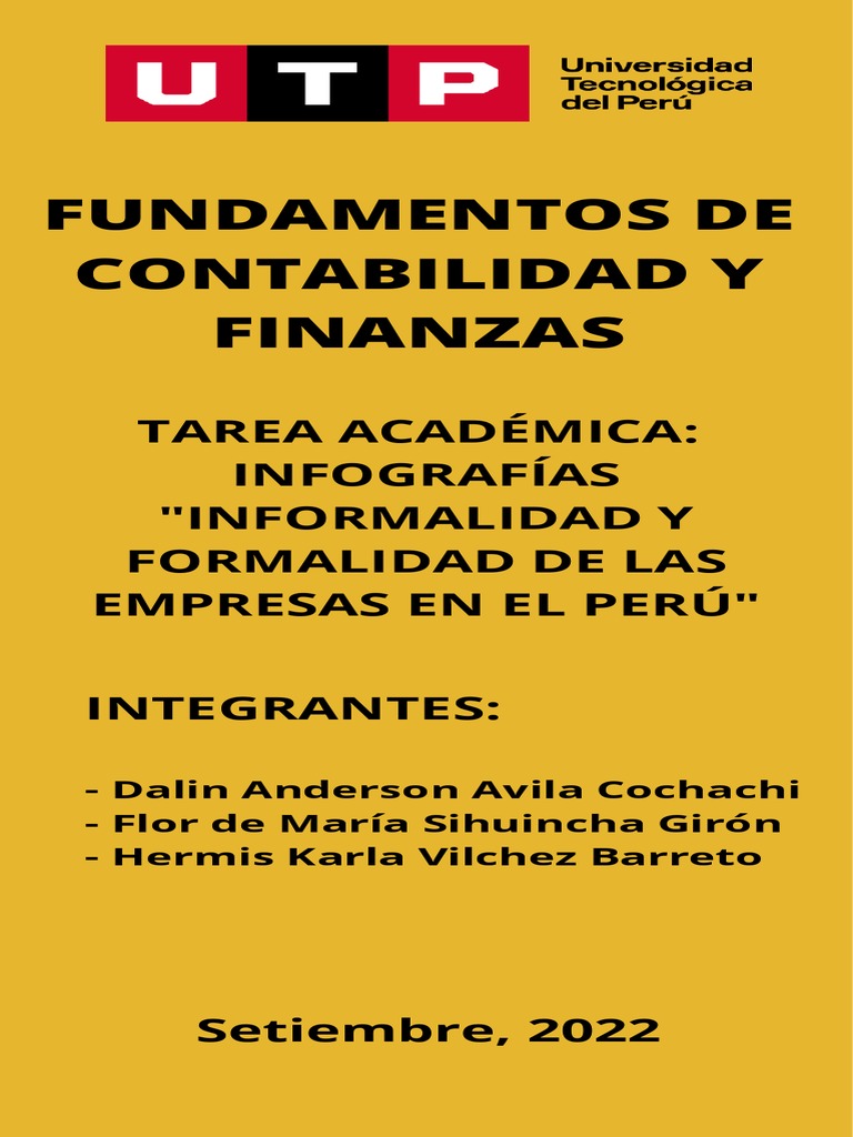 Infografía de Formalidad e Informalidad | PDF | Business | Economias