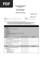 IV Cannulation Checklist | PDF | Intravenous Therapy | Vein