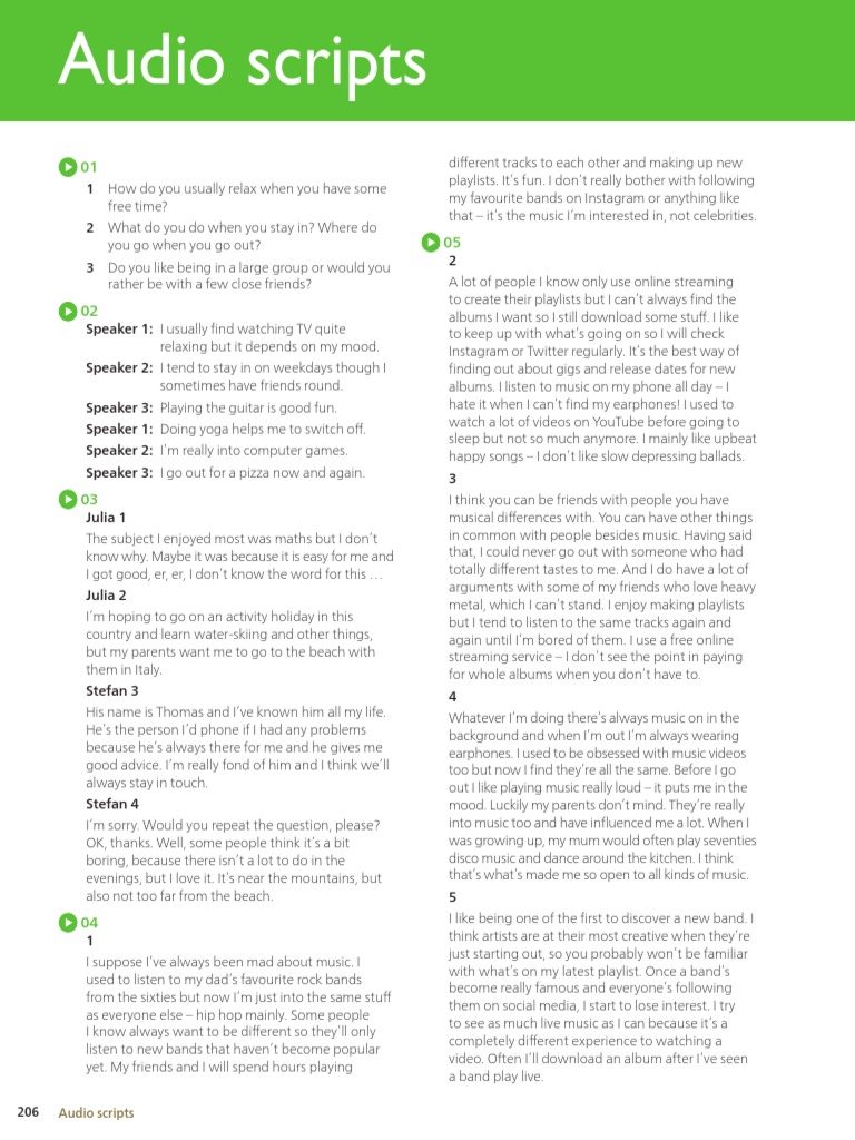 Coursebook Audio Audio Script | PDF | Ernest Shackleton | Foods