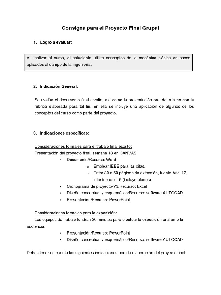 Proyectofinal Indicaciones t02l | PDF | Sumario abstracto)