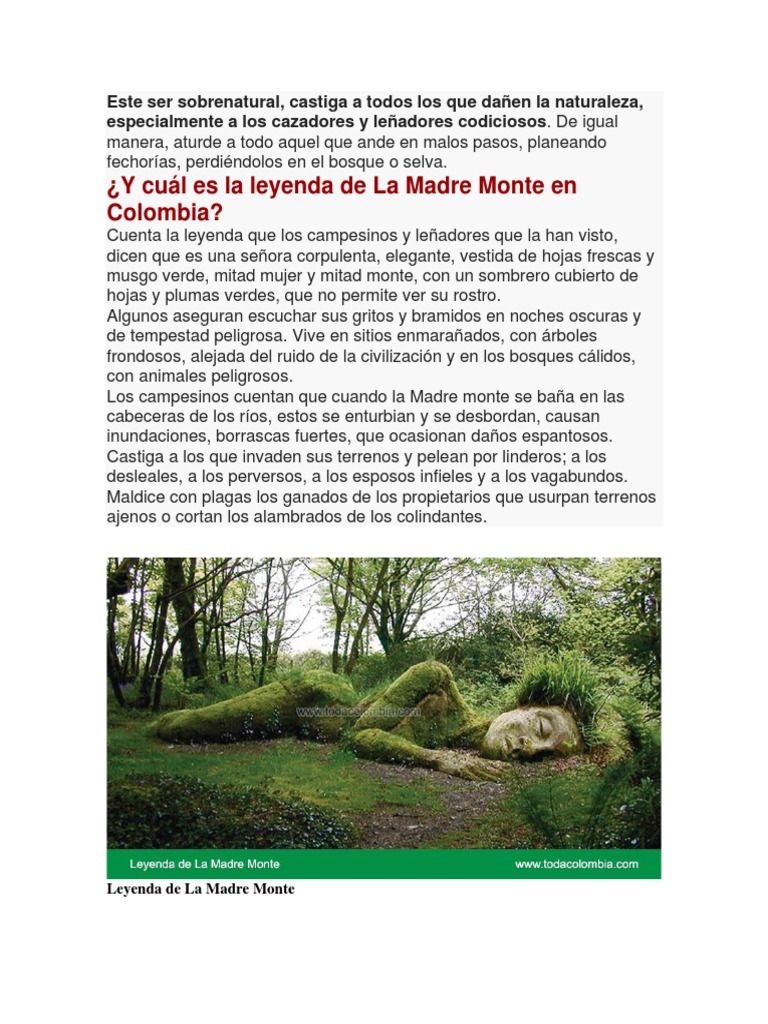 La Leyenda de La Madre Monte | PDF