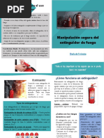 Folleto Manejo de Extintores | PDF | Incendios | Materiales