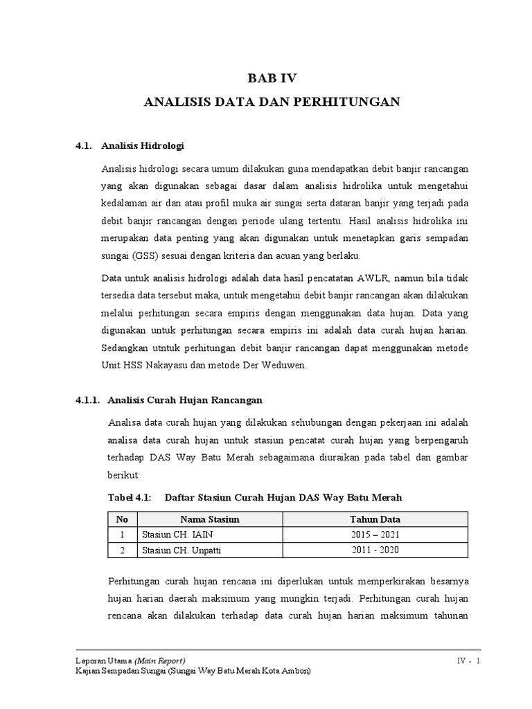Bab 4 Analisis Data Dan Perhitungan | PDF