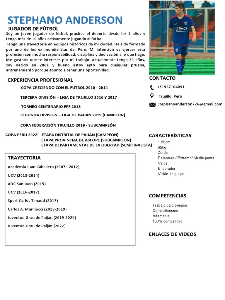 CV Fútbol Fano | PDF | Clubes deportivos | Asociación de Futbol