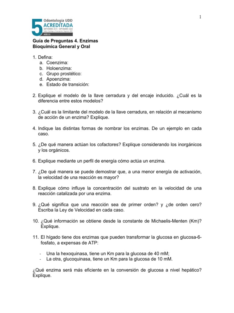 Apoenzima y Holoenzima en Enzimas | PDF | Enzima | Cofactor (Bioquímica)