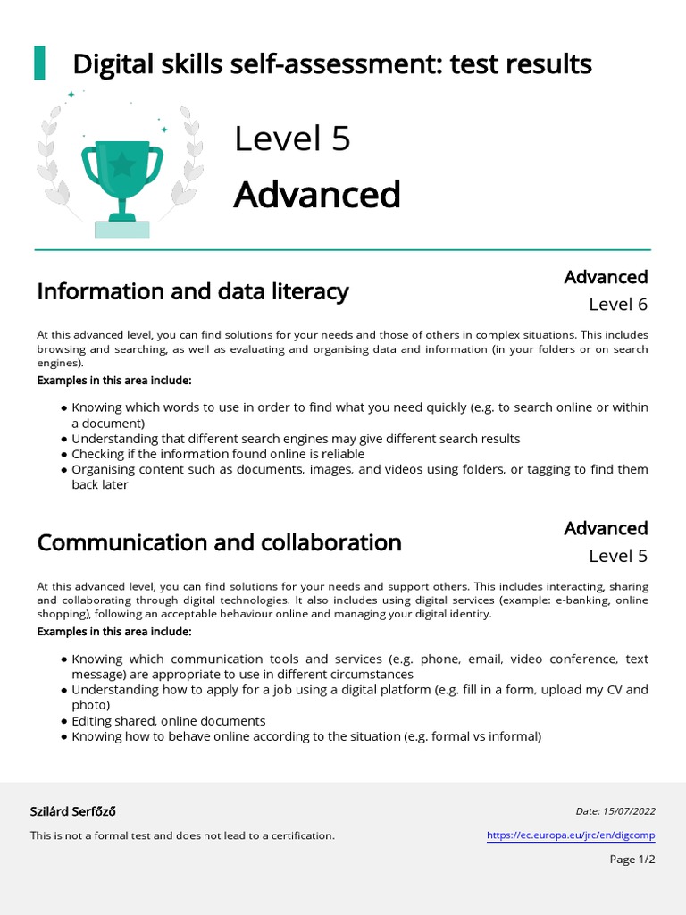 Digital Competences Report | PDF | Educational Technology | Online And ...