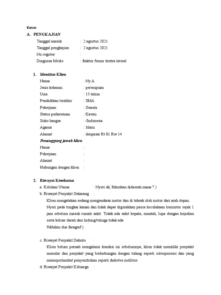 Nurul AF ASKEP Kasus Fraktur | PDF