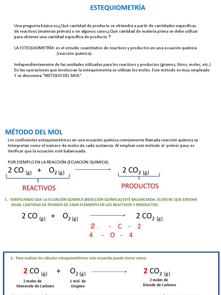 Cálculos Estequiométricos | PDF | Estequiometría | Mole (Unidad)