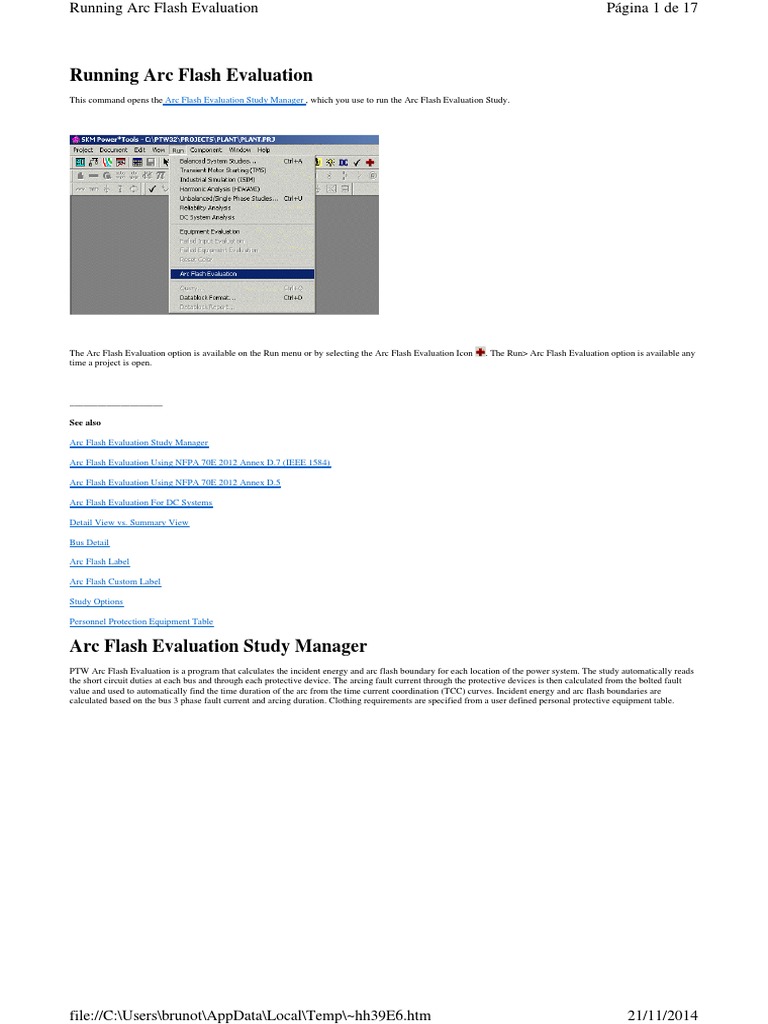 Arc Flash | PDF | Fuse (Electrical) | Electric Arc