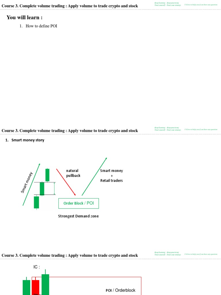 3.1 7.3. How To Define POI | PDF | Market (Economics) | Financial Markets
