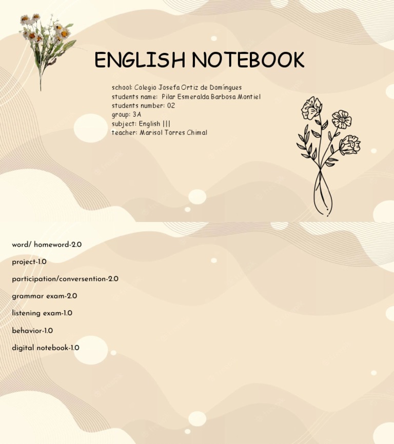English Notebook | PDF