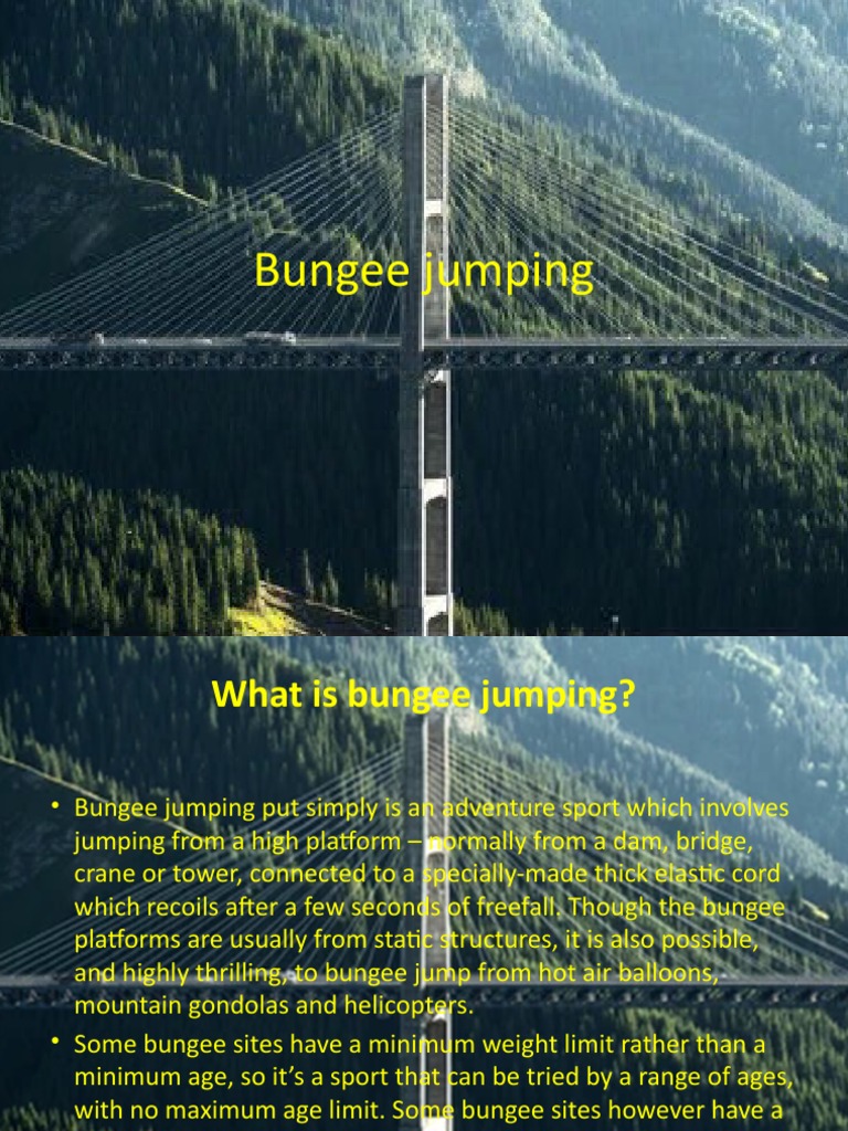 World's Top 10 Highest Bungee Jumps | PDF