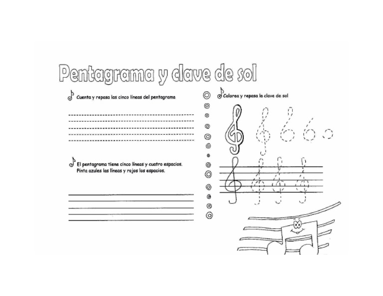 El Pentagrama y La Clave de Sol | PDF