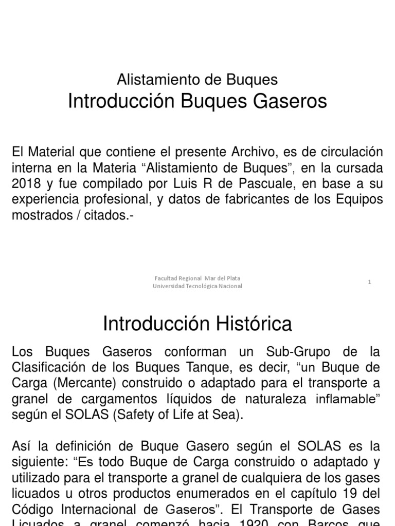 AB 2018 Unidad Nro 14 Buques Gaseros | PDF | Gas natural licuado | Gases