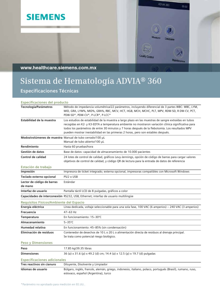 Advia 360 | PDF | USB | Informática