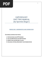 CAPE Study Guide - Biology Unit 2 | PDF