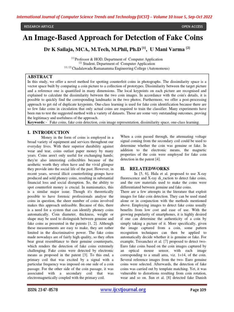 (IJCST-V10I5P15) :DR K Sailaja, U Mani Varma | PDF | Artificial ...