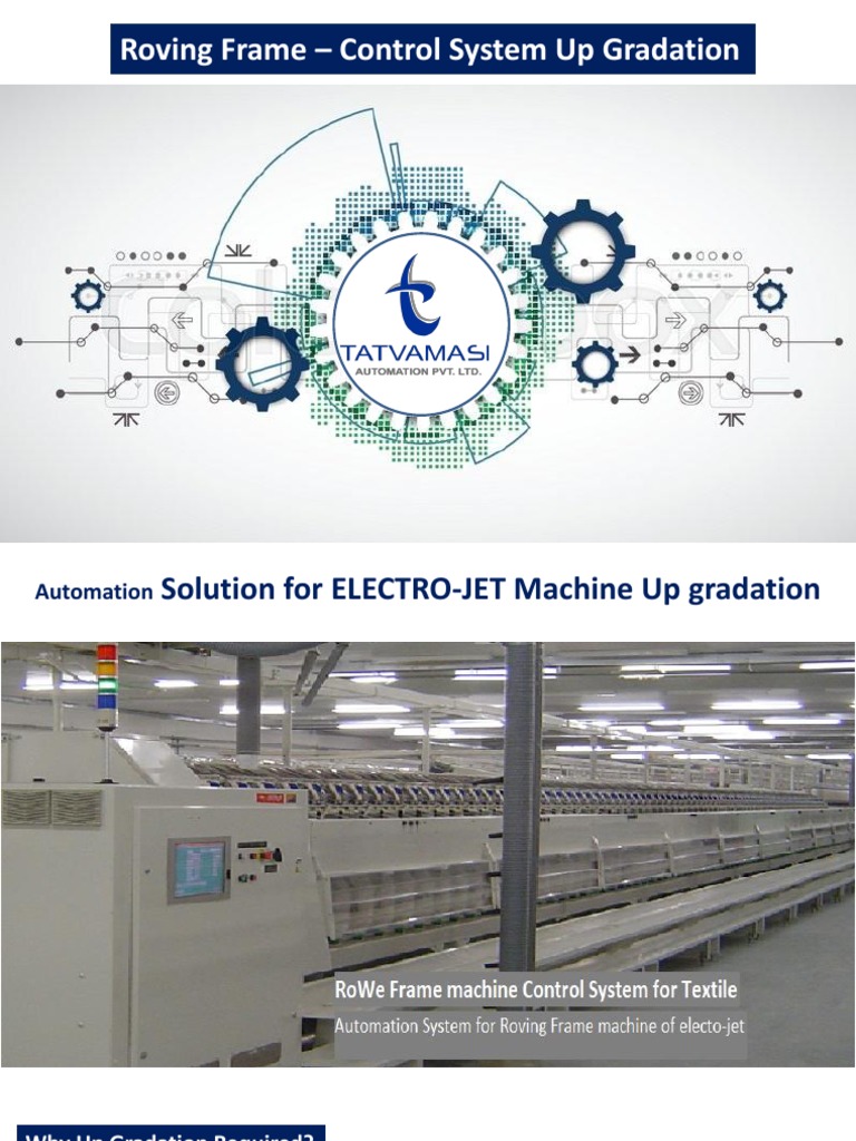 Speed Frame Machine | PDF | Automation | Programmable Logic Controller
