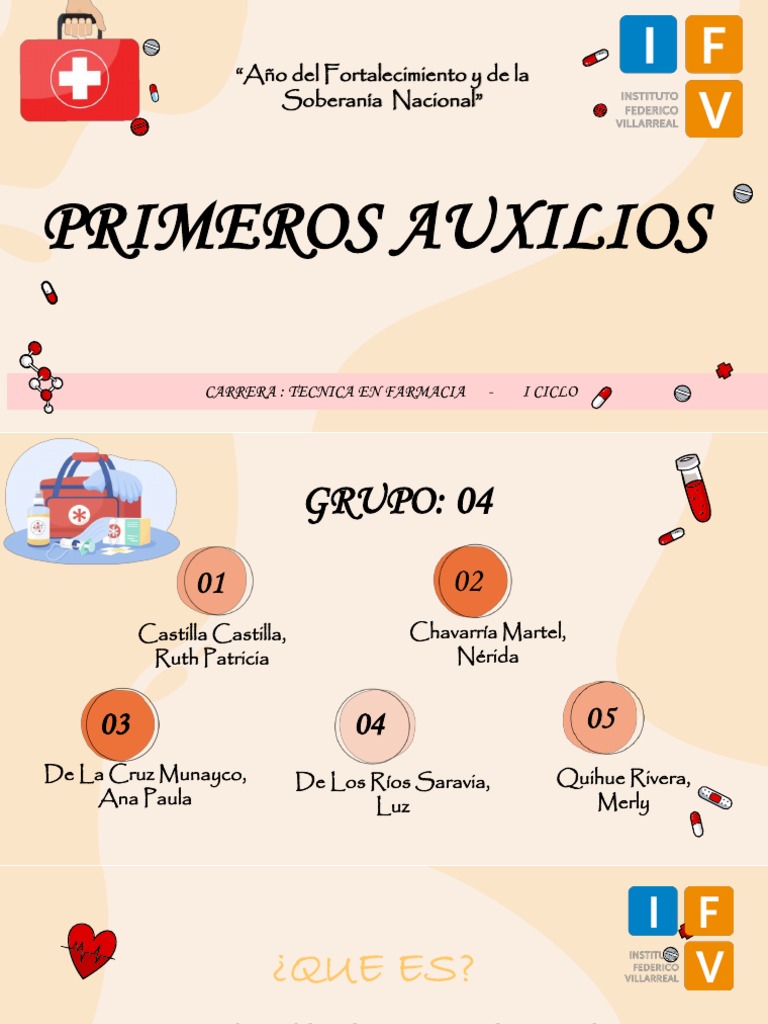 Primeros Auxilios | PDF | Reanimación cardiopulmonar | Primeros auxilios