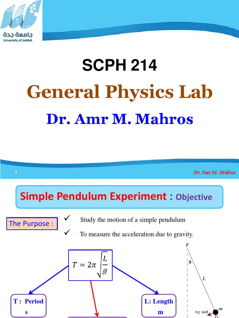 Slides - Simple Pendulum Experiment | PDF | Pendulum | Metrology
