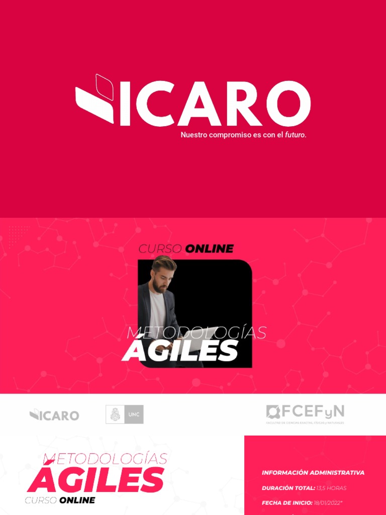 ICARO - Metodologías Ágiles | PDF | Scrum (desarrollo de software) | Informática