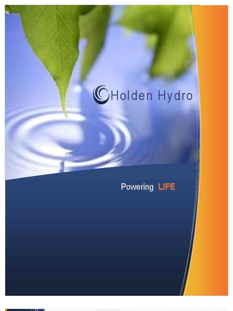 Holden Hydro Infromational Brochure | PDF | Turbine | Mechanical ...