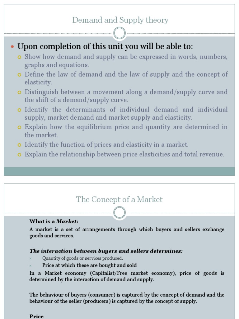 Demand Supply | PDF | Supply And Demand | Elasticity (Economics)