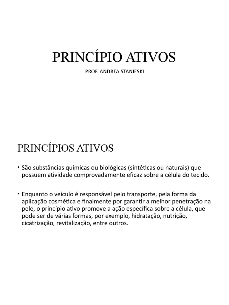 PRINCÍPIO ATIVOS | PDF | Vitamina | Micronutriente