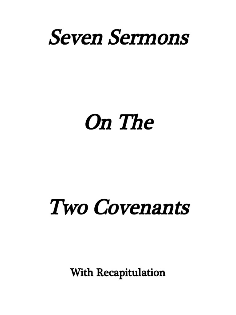 Two Covenants Sharing Book | PDF | New Covenant | Paul The Apostle